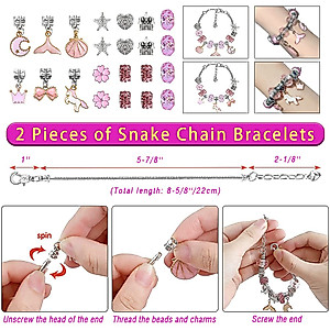 Funwins Friendship Bracelet Making Kit for Girls - Arts and Crafts Jewelry Making Toys for 5 6 7 8 9 10 11 12 Years Old, Gifts for Kids for Christmas, Birthday, Rewarding, and Travel Activity (Pink)