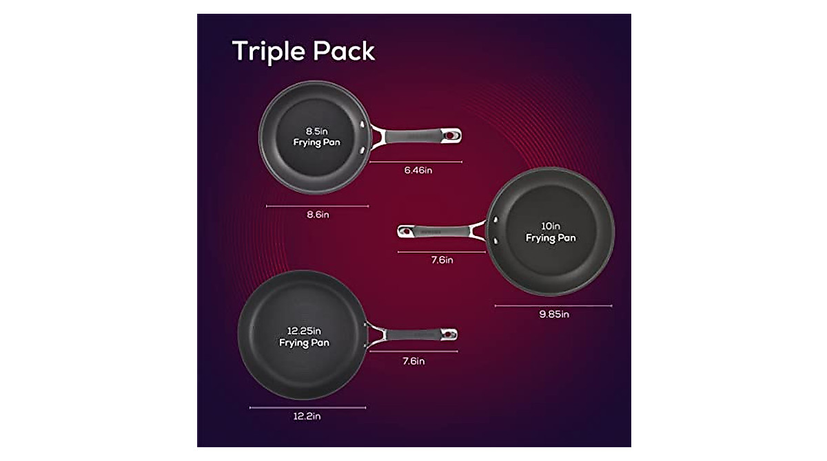 Circulon Radiance Nonstick Fry Pan Set - 3 Sizes