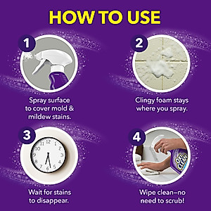 Kaboom Mold & Mildew Stain Remover with Bleach No Drip Foam, 30 oz. (30 oz)