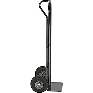 Ironton Steel Pneumatic Hand Truck Dolly - 600-Lb. Capacity, 10in. Tires, Powder-Coat Finish