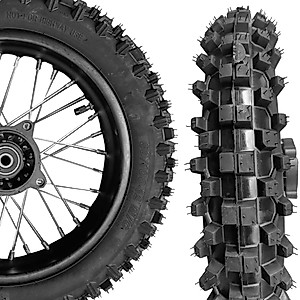 Eachbid 80/100-12inch Rear Tire Disc Brake Rim Wheel With 15mm Bearing Set for Pit Pro Dirt Bike