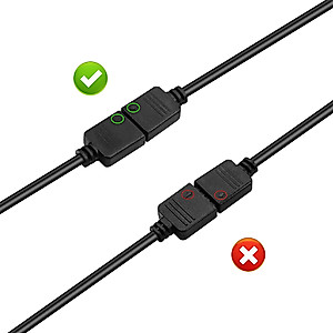 GINTOOYUN RGB Extension Cable, 3-pin to SM 3Pin Female ARGB Connector Adapter Cable,5V 3-Pin Addressable RGB Extension Cable, for RGB Fan,PC LED Strip (0.98FT)