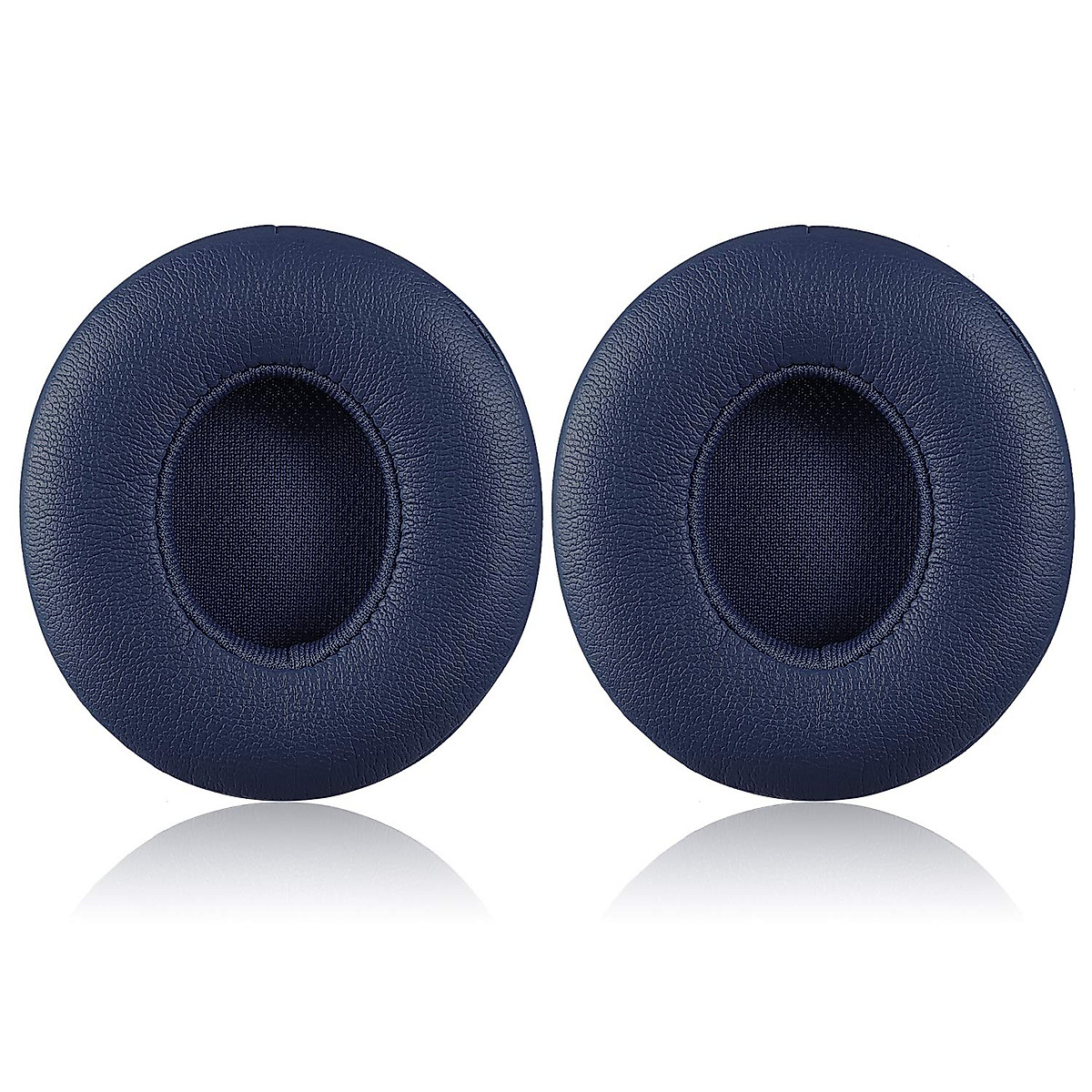 Solo 2/3 Wireless Earpads - JECOBB Replacement Ear Cushion Pads with Protein Leather and Memory Foam for Beats Solo 2.0/3.0 Wireless On Ear Headphones ONLY (Navy Blue)