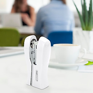 Rapesco 1319 Stand Up/Space-Saving Stapler, 20 Sheet Capacity, White