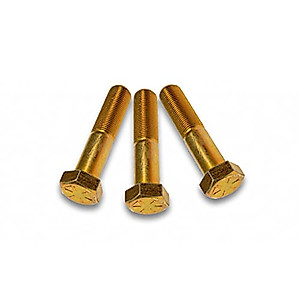 Cap Screw | Hex Head | 3 Pieces | Grade 8 | 3/4-16 x 3-1/2 In. | Gold | Steel