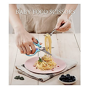 Simba Premium Portable Safety Food Scissors (Blue)