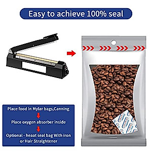 oxygen absorbers for food storage 500cc 120 PCS (10x PCS of 12) o2 absorbers food grade oxygen absorbers for Mylar Bags, Canning, Flour, Wheat,Freeze Dried Foods and Preserved Foods Long Term Storage