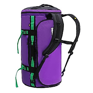 MIER Large Duffel Backpack Sports Gym Bag with Shoe Compartment, Heavy Duty and Water Resistant, Purple, 60L