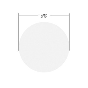 FunChem Quantitative Filter Paper Circles, 74 mm Diameter Cellulose Lab Filter Paper, 20 Micron, Medium Filtration Speed, Pack of 100