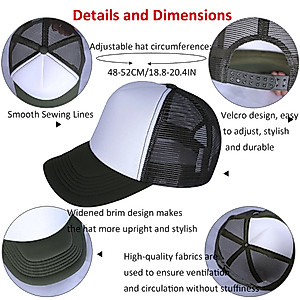 Baby-Boys Dinosaur Baseball-Caps Adjustable Trucker-Hat Sun-Baseball-Hat Fit 2-7 Years Kids-Toddler (20.5" Adjustable fit for 2-7T, Black)