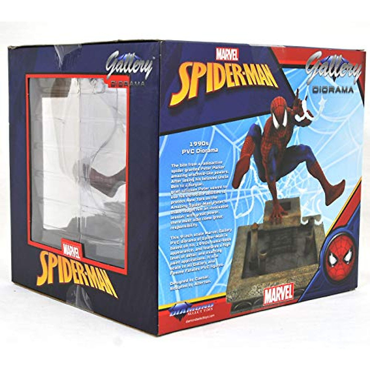 DIAMOND SELECT TOYS Marvel Gallery: Spider-Man ('90S Version) PVC Figure, Multicolor, 8 inches