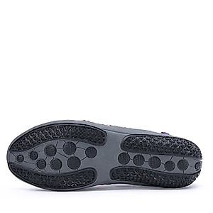 DESESE Womens Elastic Belt Casual Shoes,Elastic Hollow Woven Women's Shoes,Handmade Woven Shoes Fish Mouth Mom Shoes Breathable and Comfortable Fashion Shoes (Black-1,6,6)