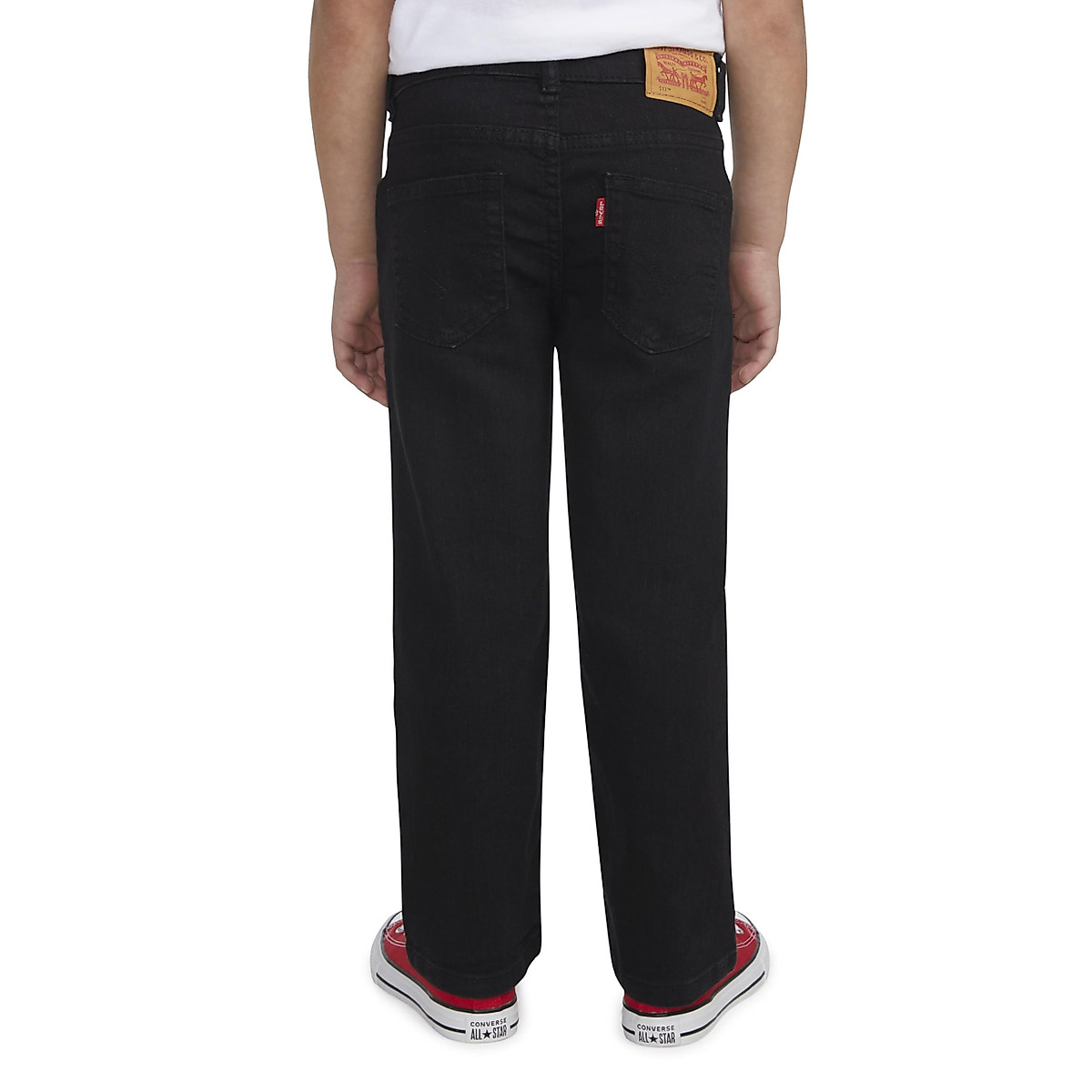 Levi's Boys' 517 Bootcut Fit Jeans, Black, 20