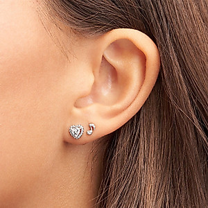 Pandora Elevated Heart, Clear CZ