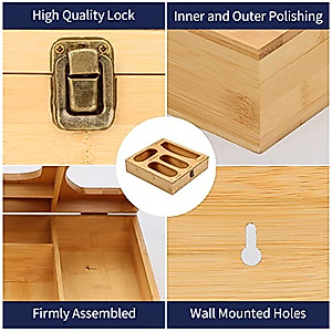 QUALLON Plastic Bag Storage Organizer Drawer or Wall Mount,Plastic Bag Organizer, Sandwich Bag Organizer, Baggie Organizer,Plastic Bag Storage for Drawer Kitchen Gallon Quart Snack Holders Dispenser