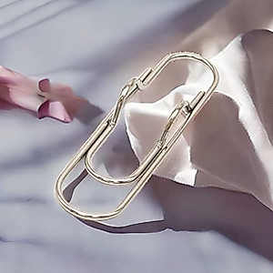 NELJIBEHU Metal Pen Clips in Gold/Silver/Rose Gold - Pack of 12 Paperclip Pen Holders for Notebooks and Papers, Metal Pen Clip Holder and Pen Holder Clip Included