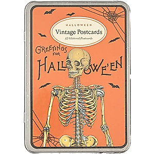 Cavallini Papers & Co. Cavallini Halloween 2 Glitter Vintage Postcards