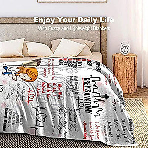 Flannel Blanket Ultra Soft Micro Fleece Throw Blankets Merchandise Warm Lightweight Bedding for Sofa Couch Chair All Season 50"X40"