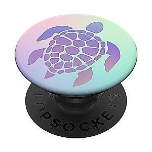 Purple Turtle Rainbow Watercolor PopSockets Standard PopGrip