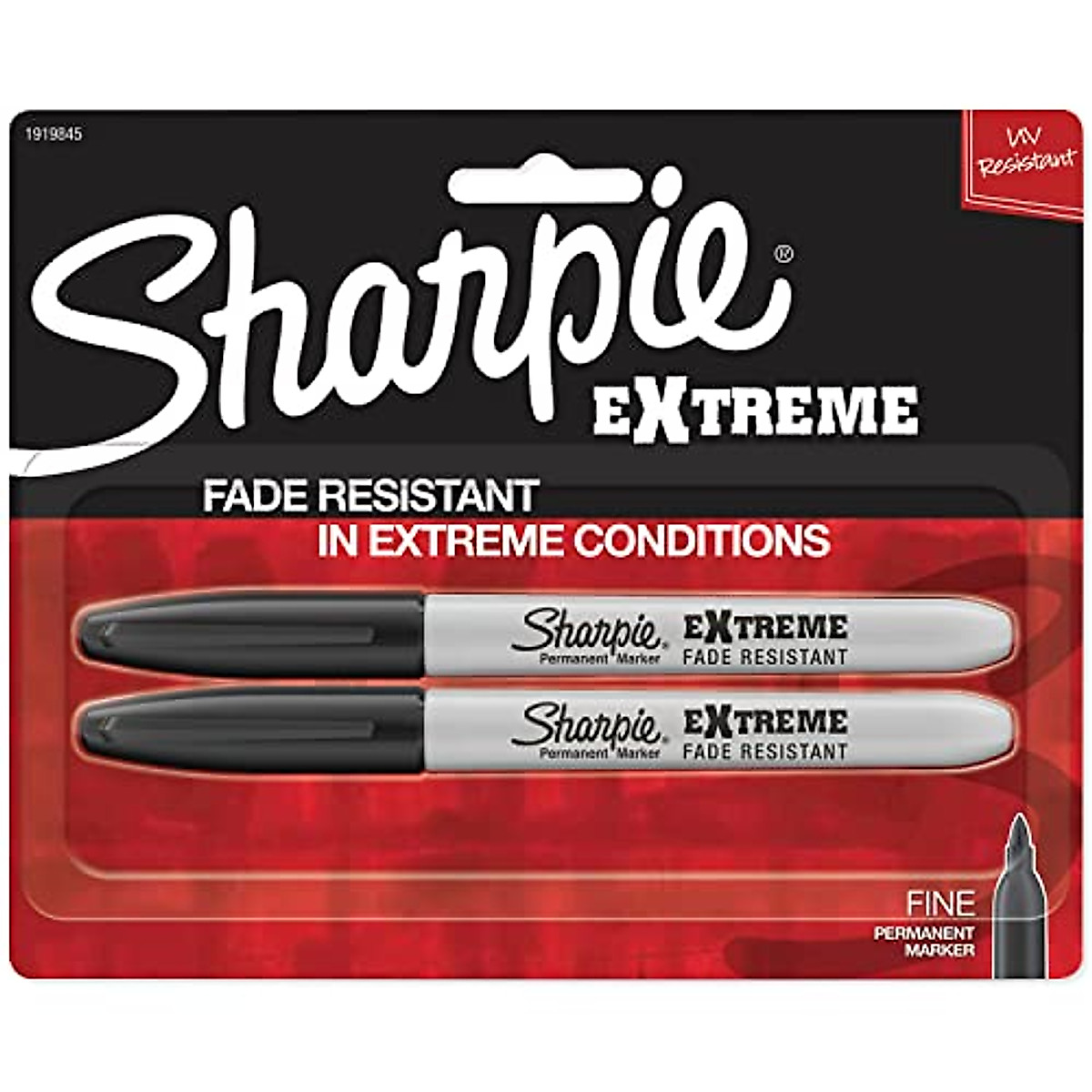 Sharpie Extreme Permanent Markers, 2-Pack, Black (1919845)