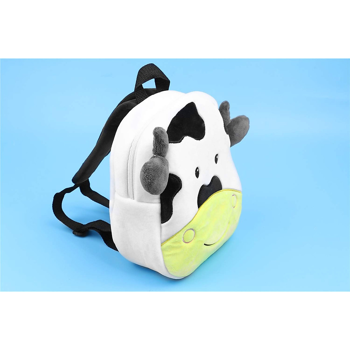 Cute Toddler Backpack Stuffed Cartoon Animal Mini Schoolbag For 1-5 Year Old Boys And Girls (Cow)
