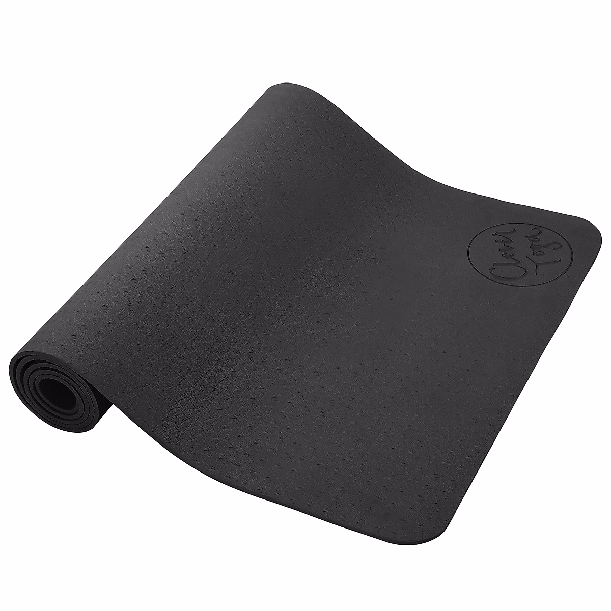 Clever Yoga Mat BetterGrip Eco-Friendly Recyclable Non-Slip and Durable TPE 6mm or 1/4" Thick - (Black)