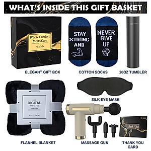 Get Well Soon Gifts for Men, Get Well Soon Gift Basket Men, Care Package for Men, Get Well Soon Gift for Men After Surgery, Cancer Gifts for Men, Sympathy Gift Basket, Feel Better Gift, Sick Friend