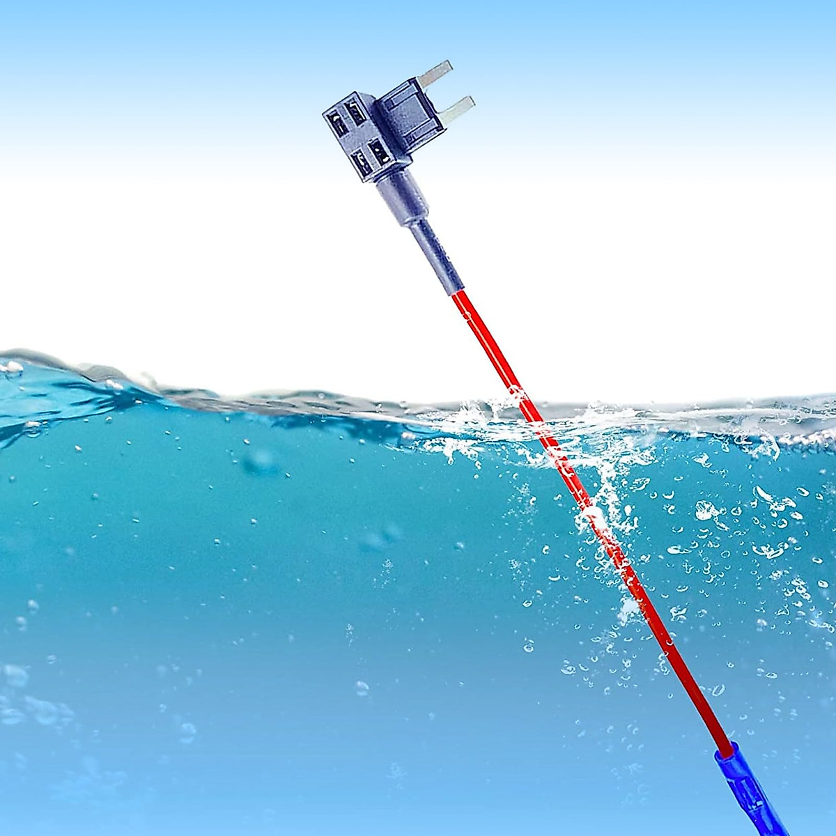 gunhunt 5 PCS Car Fuse Adapter, 12V Car Add-a-Circuit Fuse Adapter, Mini ATM APM Blade Fuse Connector for Cars Trucks Boats (Black)