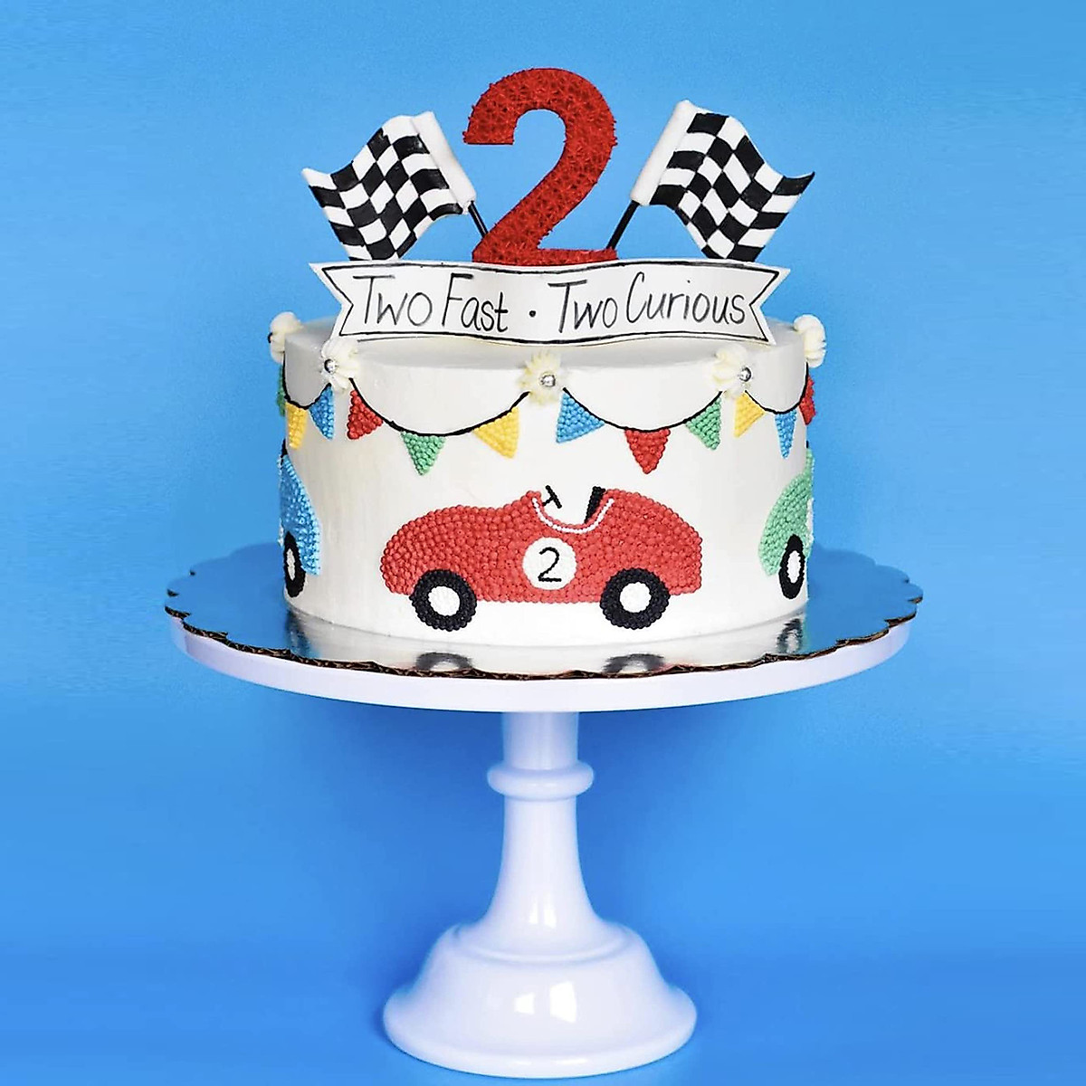 11" White Plastic Cake Stand | Melamine Wedding Cake Stand | Pretty Cake Stands for Dessert Table | Serving Trays for Party or Brunch Decorations | Adorable Cake Plate by Sprinkles & Confetti