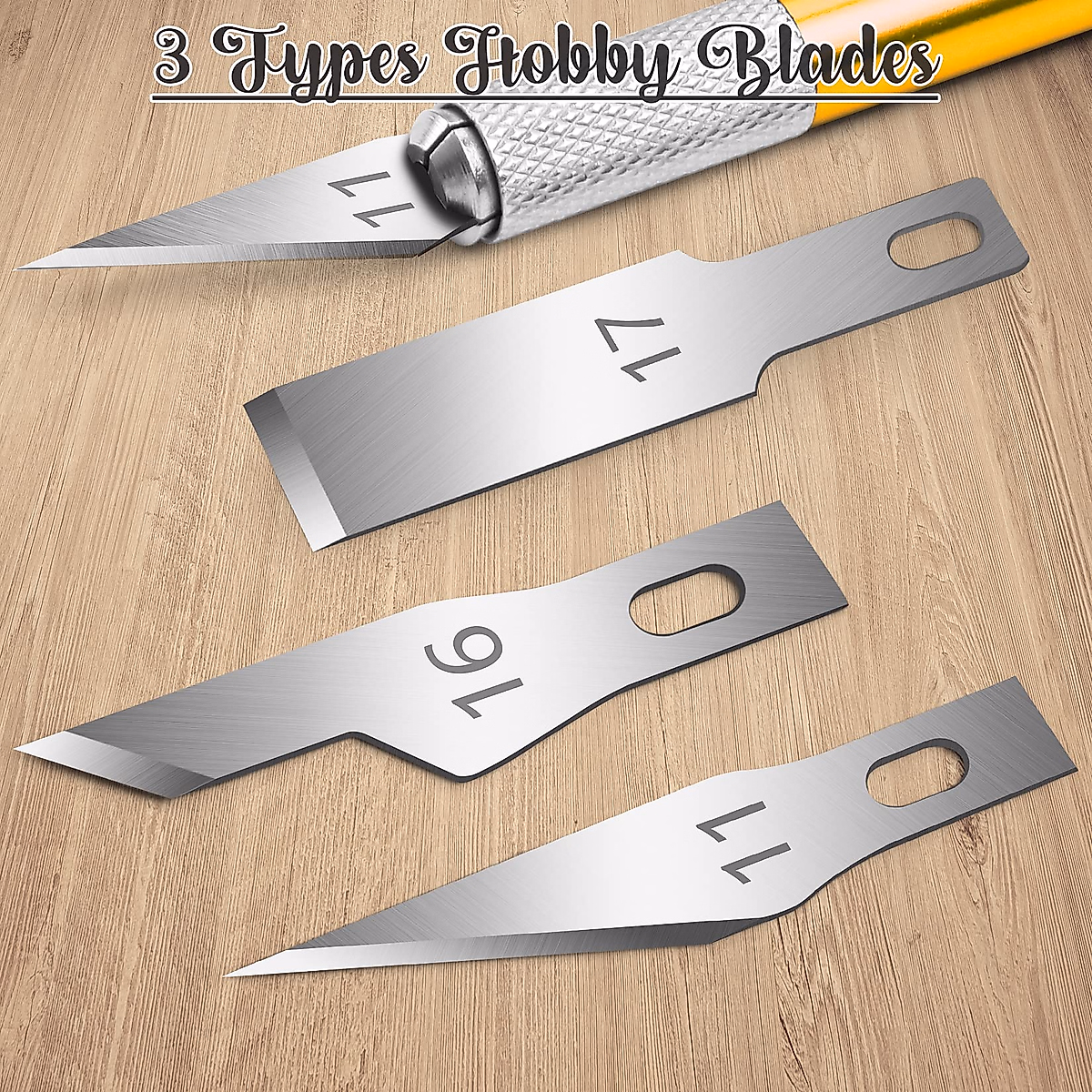 DIYSELF Exacto Knife Upgrade Precision Carving Craft Knife Hobby Knife Kit 40 Spare Knife Blades for Art, Scrapbooking, Stencil