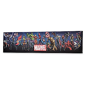 Open Road Brands Marvel Gallery Wrapped Canvas Wall Decor - Large Superhero Picture Featuring Marvel Characters for Man Cave, Bedroom or Movie Room