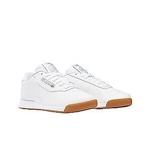 Reebok Women's Princess Wide Fashion Shoes,White/Gum, 8