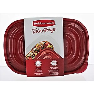 Rubbermaid Take Alongs Rectangle Containers with Lids - 3 CT
