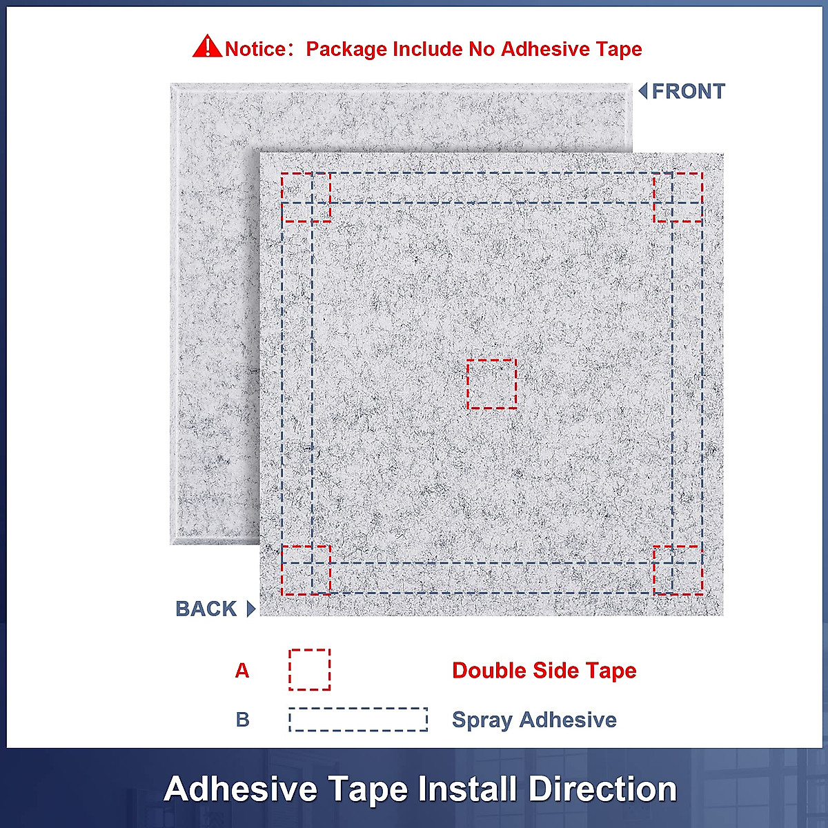 Upgraded 12 Pack Acoustic Panels Sound Proof Foam Panels Sound Proof Padding, 12"X12"X 0.4" High Density Bevled Edge Sound Panel, Idea for Acoustic Treatment & Wall Decoration (Black)