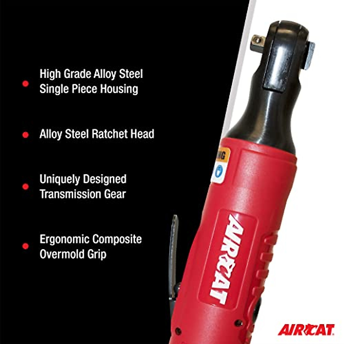 AIRCAT Pneumatic Tools 804: 1/4-Inch Ratchet 280 RPM, 30 ft-lbs Maximum Torque