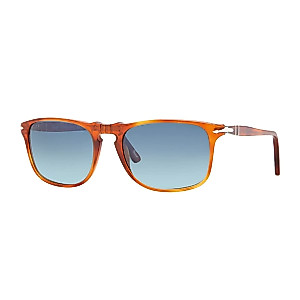 Persol PO3059S 96/S3 54MM Terra Di Siena/Polarized Gradient Blue Square Sunglasses for Men + BUNDLE With Designer iWear Eyewear Kit