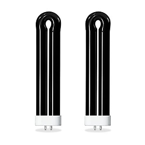 15W Black Light Bug Zapper Replacement Bulb for BB-15WHT Black Flag BZ-15, BF35 Flowtron BK-15D, B1515 Stinger TZ15, FP15, UV15, 7.5 inch U Shaped Bulb 2 Pack