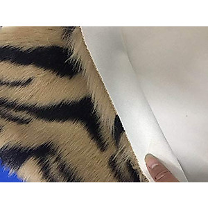 Tiger Print Rug 44.1x21.6 inch Faux Animal Cowhide Area Rug Skin Fur Luxury Soft Carpet Perfectly in Living Room/Bed Room