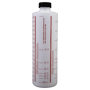 Consolidated Plastics Cylinder Measure Bottle with Cap, HDPE, Natural, 16oz, 12 Piece