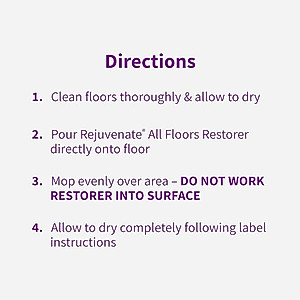 Rejuvenate All Floors Restorer and Polish Fills in Scratches Protects & Restores Shine No Sanding Required (128 oz)