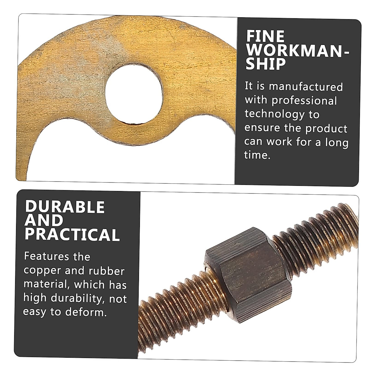 Veemoon 1 Set Horseshoe Mounting Accessories Fixing Bracket Sink Holder Tap Fixing Tool Wash Basin Tap Fixing Fitting Locknuts Kitchen Antiloosing Nut Washers Anti-Loose Faucet Copper