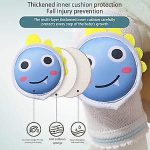 Littryee Baby Knee Pads for Crawling, Breathable Baby Knee Protector Pads, High Elastic Sponge Knee Protector, Anti-Slip Baby Knee Pads Unisex Infant Kneepads for Crawling and Learning to walk