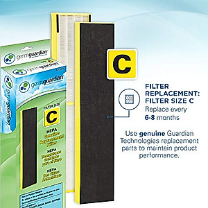 Germ Guardian Wi-Fi Bluetooth Smart Voice Control Air Purifier, UV Light Sanitizer Eliminates Germs, Mold, Odors, True HEPA Filters Allergies, Pollen, Smoke, Dust, Pet Dander, 28 inch, CDAP5500BCA