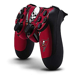 Skinit Decal Gaming skin compatible with PS4 Controller - Officially Licensed NFL Tampa Bay Buccaneers Large Logo Design