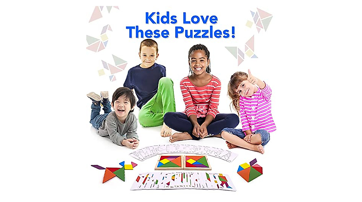 3 Bees & Me Tangram Puzzle Toys for Kids & Adults