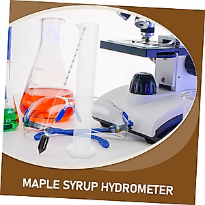 TOYANDONA 1 Set Maple Syrup Density Kit Glass Maple Syrup Hydrometer Kit Maple Syrup Hydrometer Hydrometer for Syrup