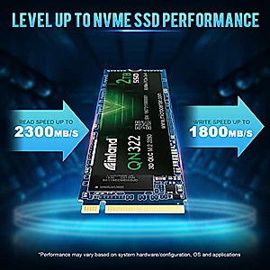 INLAND QN322 2TB NVME M.2 PCIe Gen 3.0x4 2280 SSD Internal Solid State Drive up to 2300MB/s, Compatible with Laptop & PC Desktop