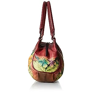 Anna by Anuschka womens 8064 Shoulder Handbag, Mediterranean Garden, One Size US