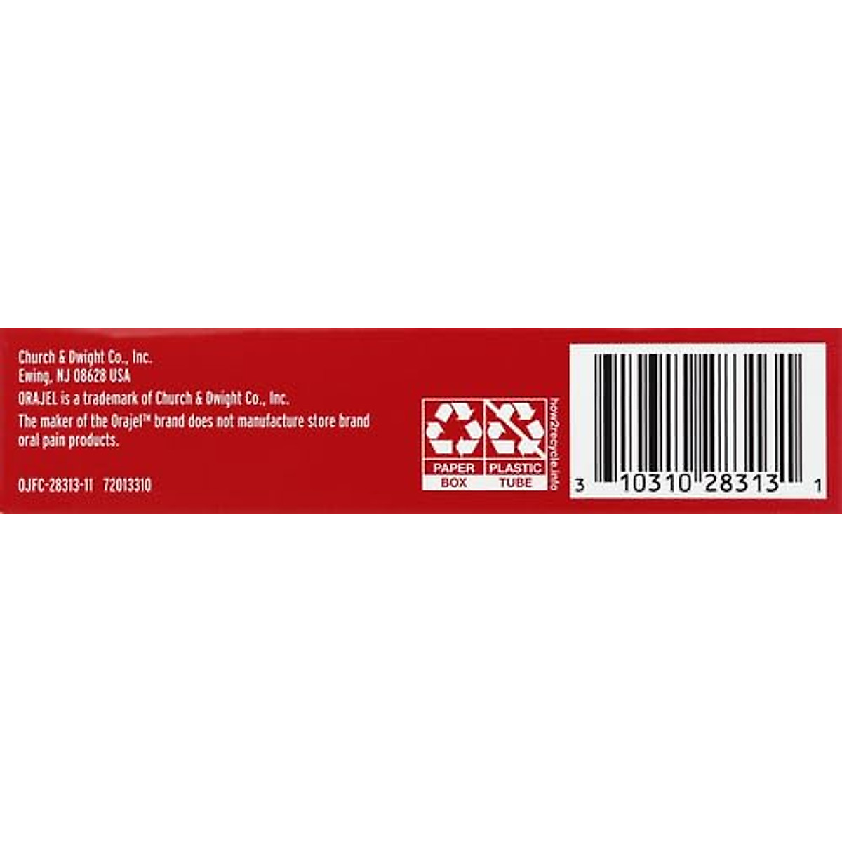 Orajel 3X for Toothache & Gum Pain: Maximum Gel Tube 0.42oz - From #1 Oral Pain Relief Brand - Orajel for Instant Pain Relief