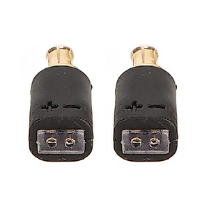 Headphone Cable Connector, to 0.78mm Adapter Portable Impact Resistant Male to Female Lightweight for CKR90 for LS400 for CKS1100 for LS200 (Black)